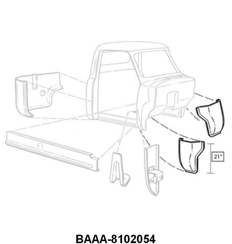 Cowl Patch Panels for Ford Trucks