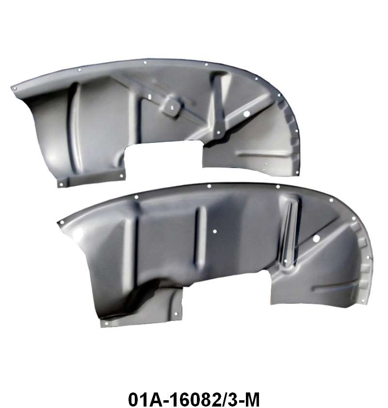 FRONT FENDER INNER APRONS - 39 DELUXE, 40 PASSENGER, 40-41 PICKUP