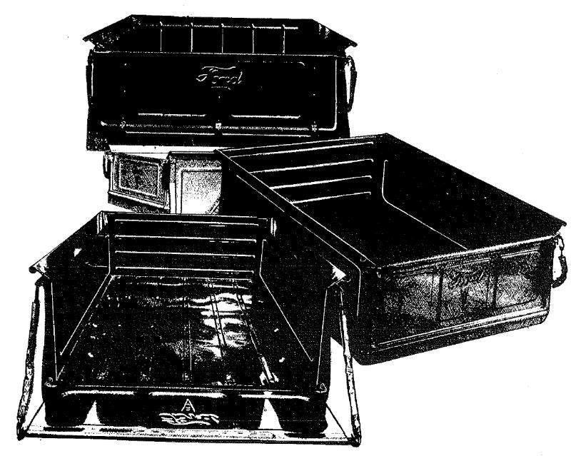 COMPLETE BED FOR 1/2 TON PICK-UP SHORT BED - EARLY 50, RAISED BED SIDES