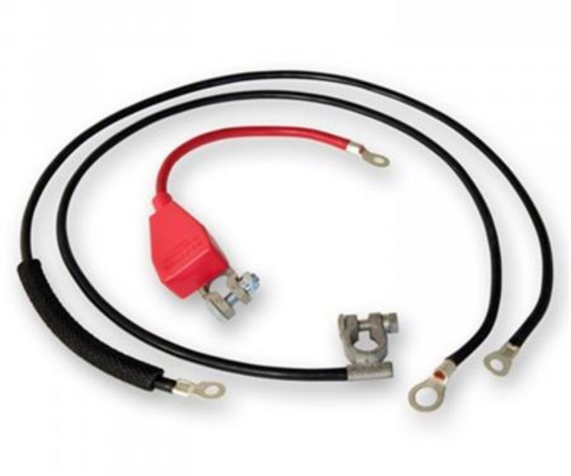 Ford Script Battery Cable Set - 66 Mustang 289