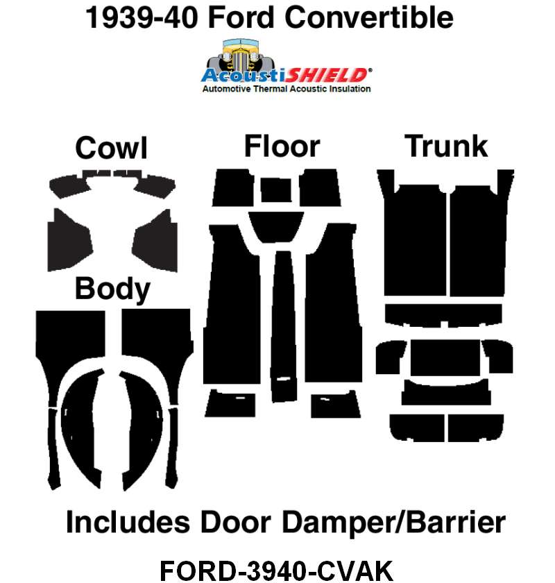 ACOUSTISHIELD KIT - 39-40 CONVERTIBLE
