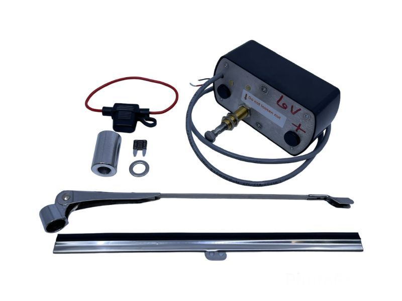 UNIVERSAL "MIGHTY WIPER" WIPER MOTOR - 6 VOLT 3" SHAFT, SHORT ARM